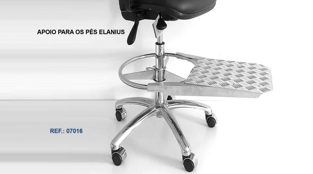 APOIO PARA PÉS EM ALUMÍNIO MODELO ELANIUS - Brasgolden